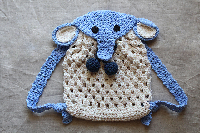 Ravelry: Crochet Elephant Backpack pattern by Natsu K