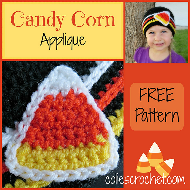 Ravelry: Candy Corn Applique pattern by Nicole Bencker