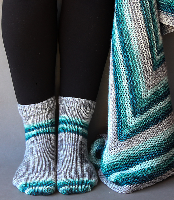 Ravelry: Aqua Lines Socks pattern by Lisa Mutch