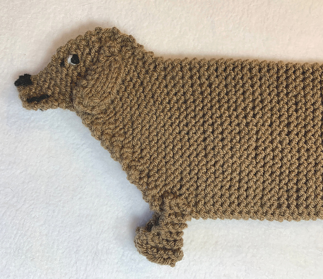 Ravelry: Wiener Dog Scarf pattern by Frugal Knitting Haus
