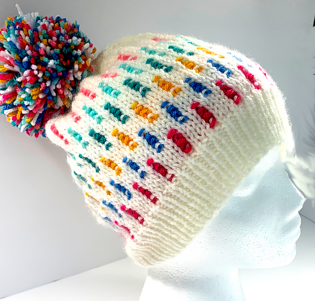 Ravelry: Flecks of Color Hat pattern by Frugal Knitting Haus