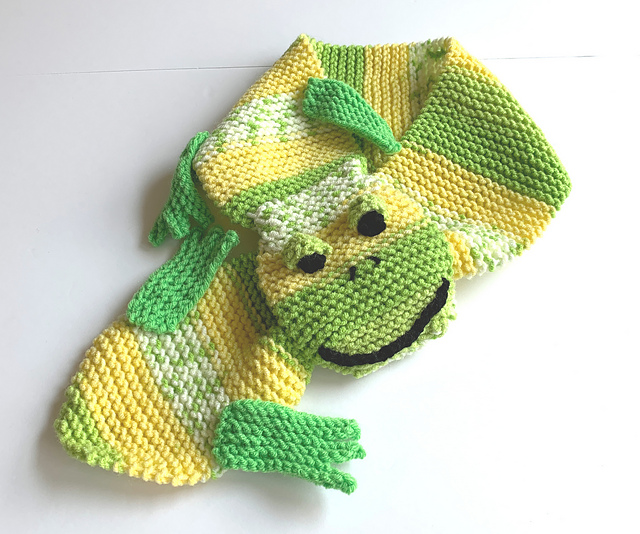 Ravelry: Frog Scarf pattern by Frugal Knitting Haus