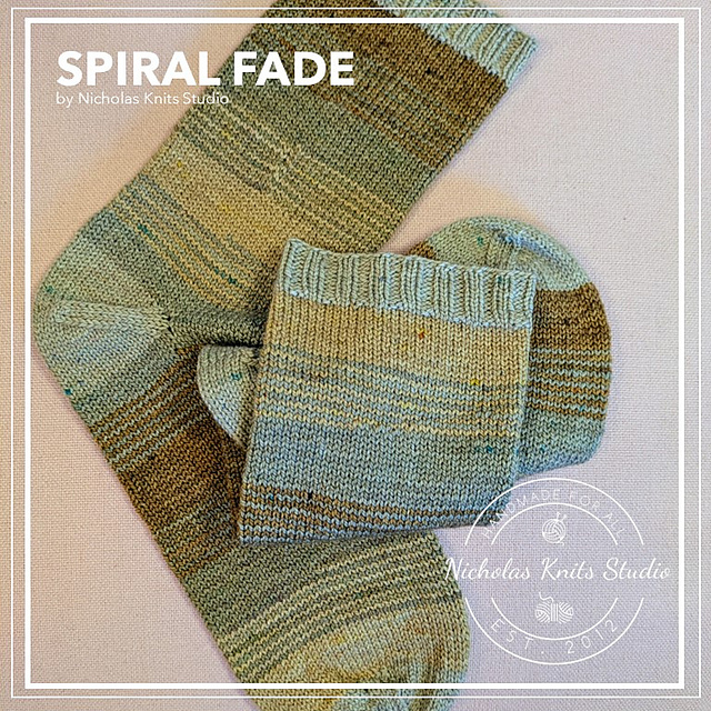 Ravelry: Spiral Fade Socks pattern by Nicholas Tedder | Nicholas Knits ...