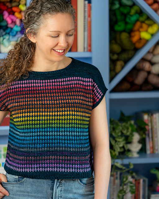 Ravelry: Diamond Dream Tee pattern by Stephanie Lotven