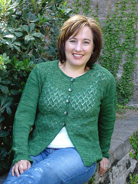 Ravelry: Arrowhead Lace Cardigan pattern by Debbie O'Neill