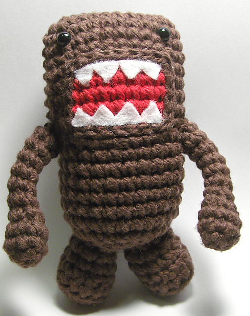 Ravelry: Little Domo-Kun Amigurumi Crochet Doll (worked in joined ...