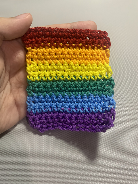 Ravelry: Rainbow Coaster pattern by Neririe Talnis