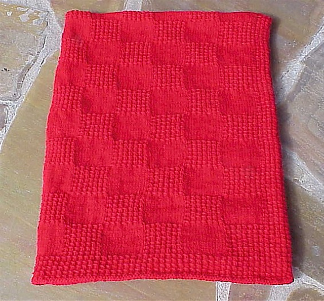 Ravelry: Red Checkers Lap Afghan pattern by Nancy Hearne