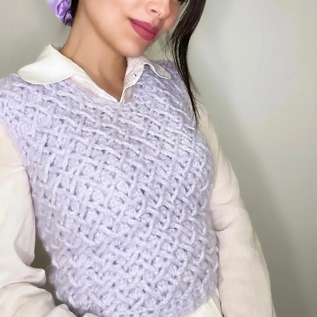 Ravelry: Diamond Vest pattern by Nicole Tobar