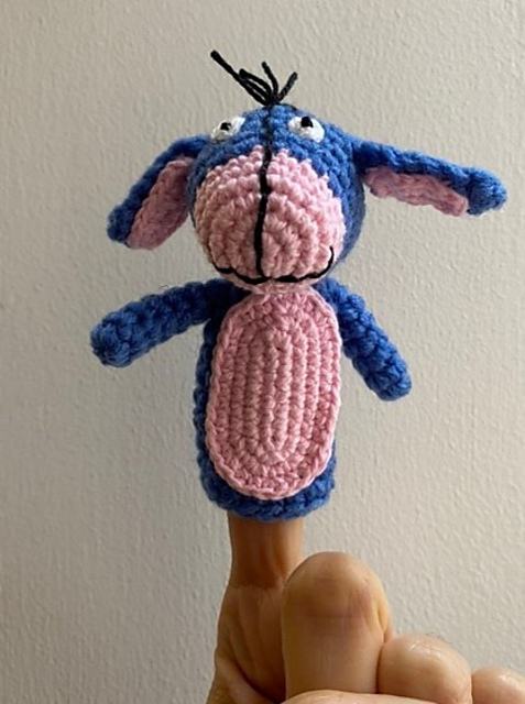 Ravelry: Eeoor Donkey Finger Puppet pattern by Tejidos Nina
