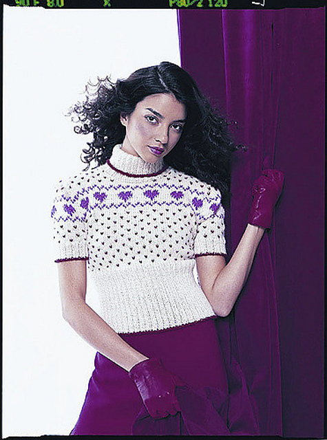 Ravelry: #07 Fair Isle Heart Top pattern by Jenn Jarvis