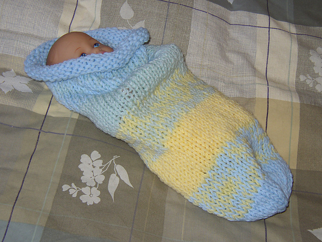 Ravelry: Baby Cuddle Sack Hand Knit pattern by Margaret Jones