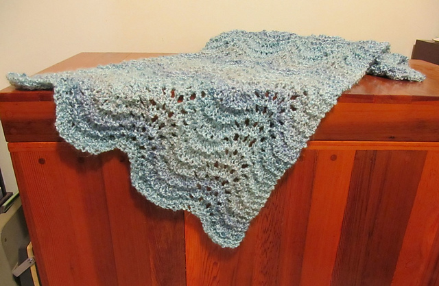Ravelry: nittineedles' Old Shale Shawl Turquoise