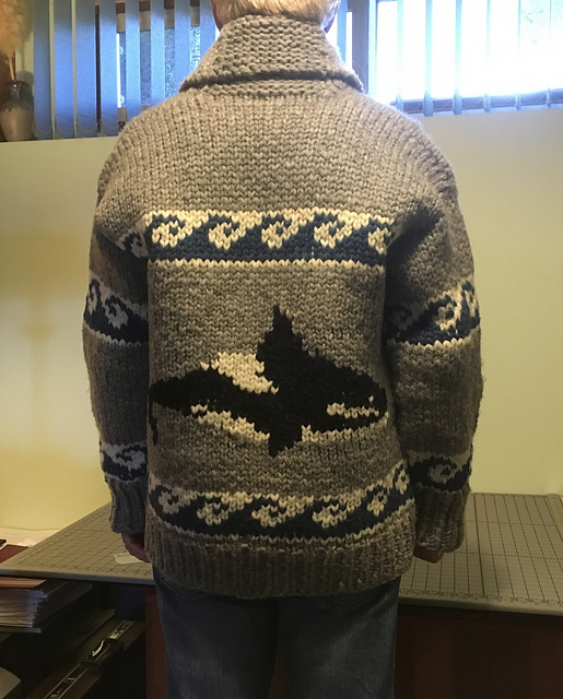 Ravelry: nittineedles' Don's Cowichan Style Whale Sweater