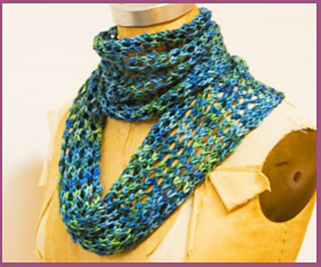 Ravelry: Easy Trellis Lace Scarf pattern by Annika Barranti