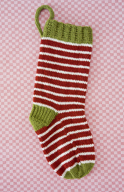Ravelry: #25 Candy Cane Stocking pattern by Faith Hale
