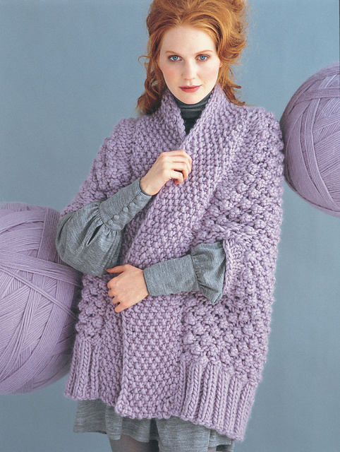 Ravelry: #03 Textured Cape pattern by Faith Hale