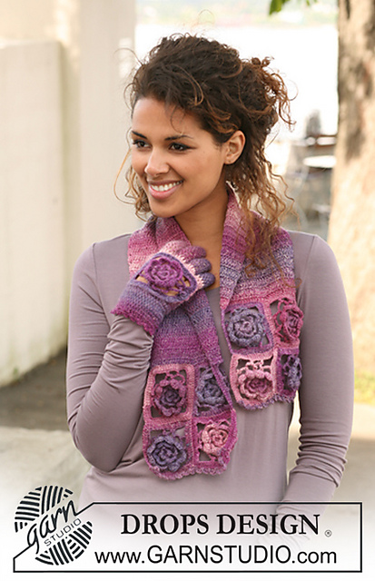 Ravelry: 126-11 a - Florabelle Scarf pattern by DROPS design