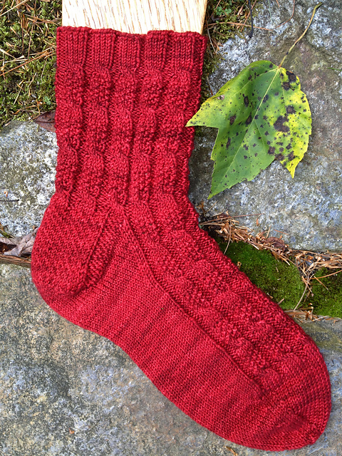Ravelry: Raspberry Twist Socks pattern by Kristina