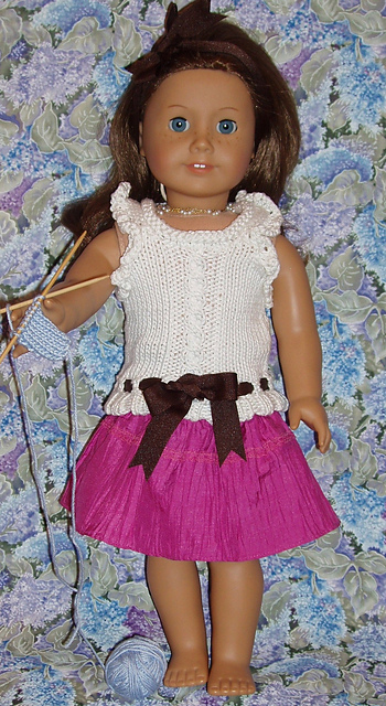 Ravelry: Isabella Tank Top for an 18 inch Doll pattern by Pat Olski