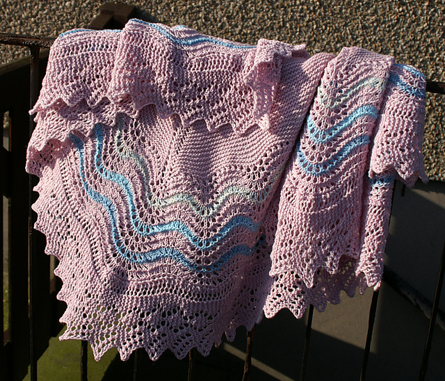 Ravelry: Hap Shawl in DK pattern by Elizabeth Lovick