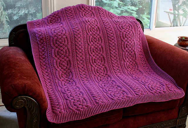 Ravelry: Aberdeen Cable Blanket pattern by Noelle Stiles