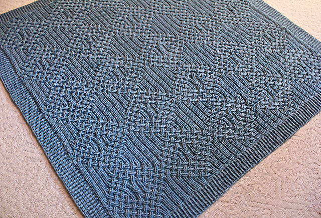 Ravelry: Celtic Diamond Cable Blanket pattern by Noelle Stiles