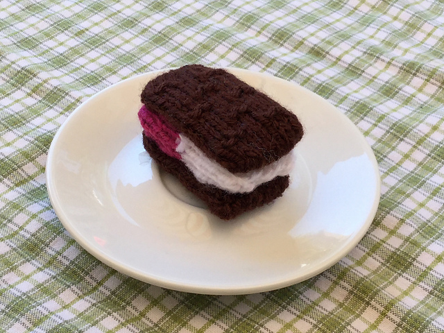 Ravelry: Knitted Ice Cream Sandwiches pattern by Ilana R. Marks