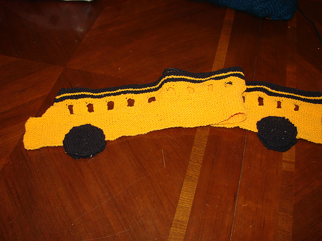Ravelry: Stretch School Bus Scarf pattern by Morehouse Designs