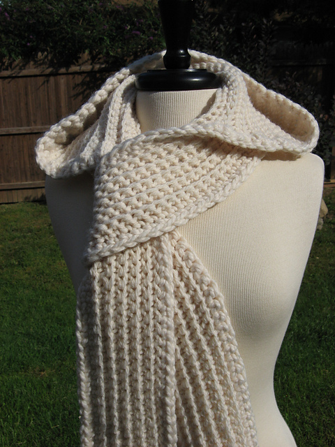 Ravelry: Nordic Hooded Scarf pattern by Deborah Devlin