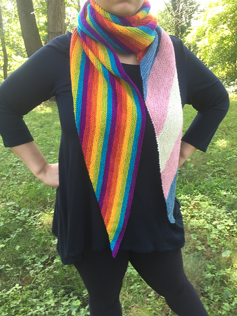 Ravelry: LGBTQ+Equality for Shawl pattern by nycraft craftivist