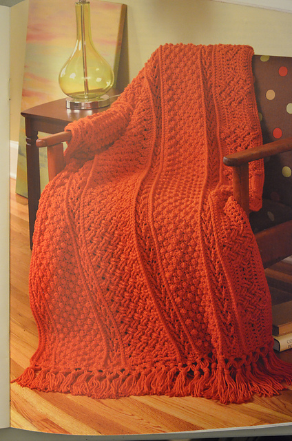 Ravelry: Autumn Orange afghan pattern by Bonnie Barker