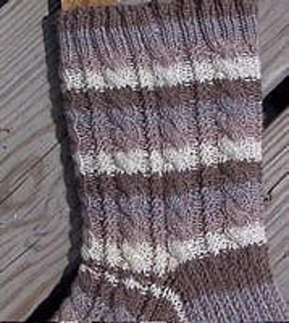 Ravelry: Aran Twist Socks pattern by O/C Knitiot - Deby Lake