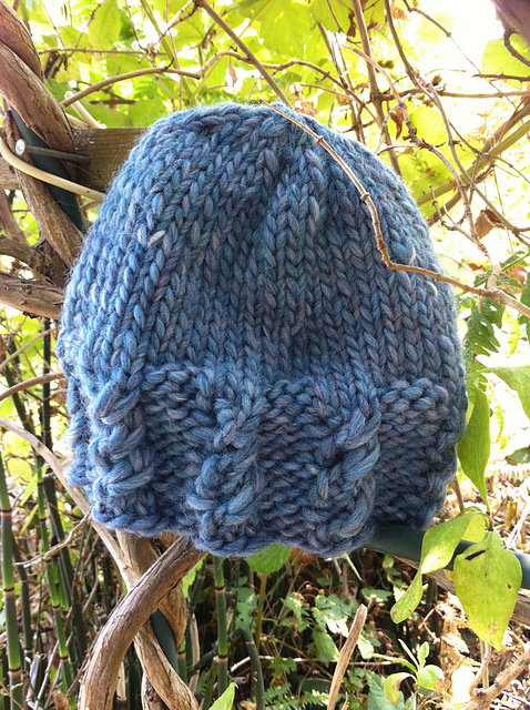 Ravelry: 10-2-1 Mock Cable Hat pattern by Roberta Beck