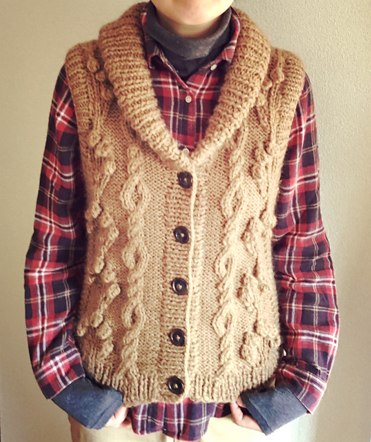 Ravelry: 214a-01 Collared Vest pattern by Pierrot (Gosyo Co., Ltd)