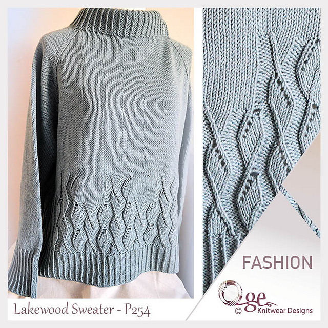 Ravelry: Lakewood Sweater - P254 pattern by OGE Knitwear Designs