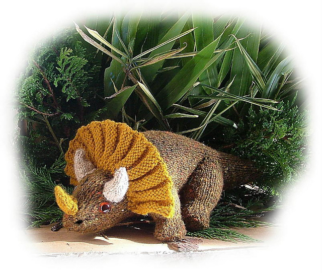 Ravelry: Tony Triplehorn the Triceratops Dinosaur pattern by Georgina ...