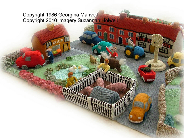 Ravelry: LITTLE KNITTINGTON Village pattern by Georgina Manvell