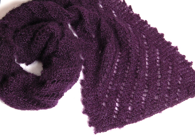 Ravelry: The Ridges - A Scarf with a Simple or Picot Fancy Edging ...