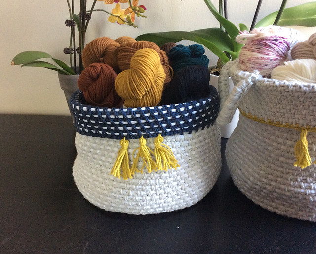 Ravelry: Up-cycled Basket pattern by YellowBlueDesign by Olya Mikesh