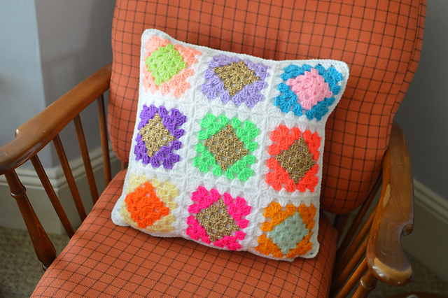 Ravelry: Diamond Granny Square Cushion pattern by Sherrie Yabsley