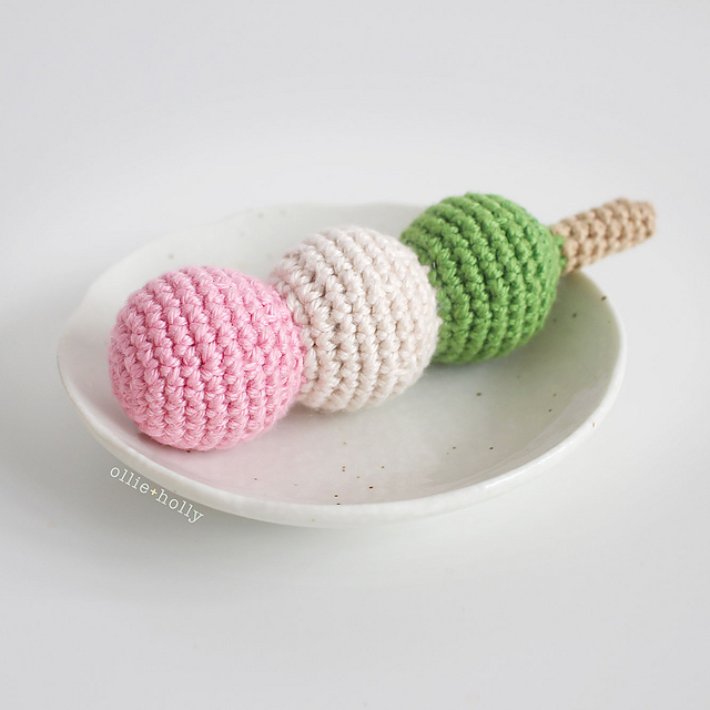 Ravelry: Hanami Dango Amigurumi pattern by Abby Sy
