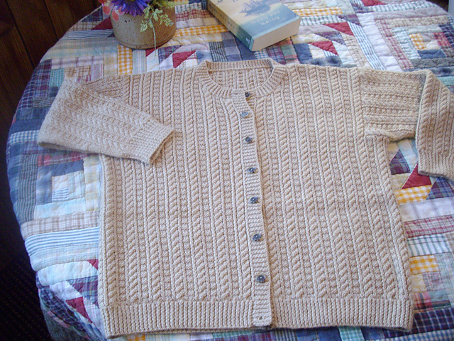 Ravelry: Sailor's Rib & Ropes Cardigan pattern by Janet Szabo