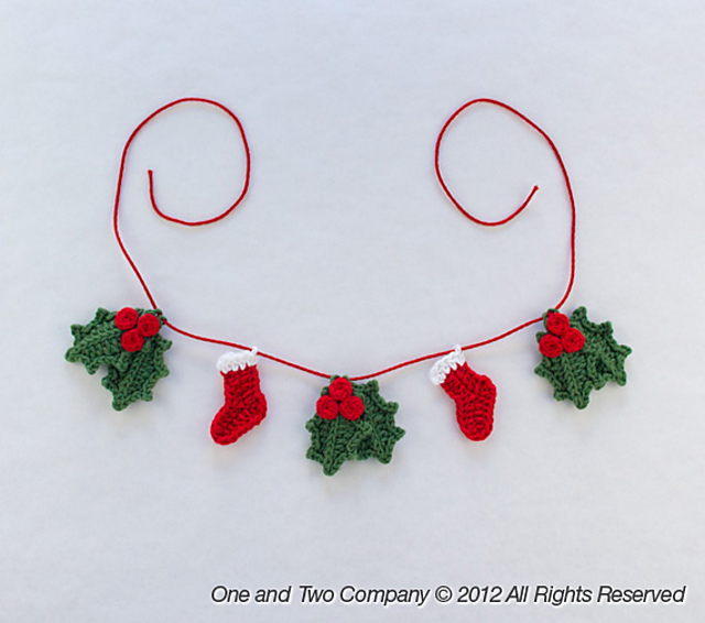 Ravelry: Lovely Christmas Garland pattern by Carolina Guzman