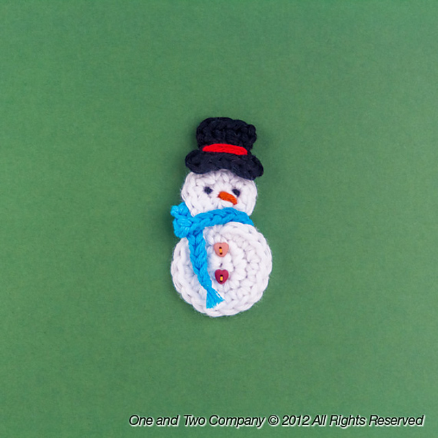 Ravelry: Snowman Applique pattern by Carolina Guzman