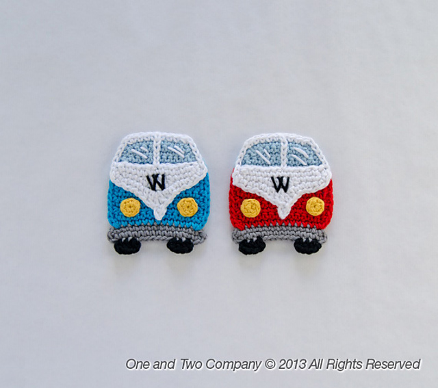 Ravelry: VW Camper Van Applique pattern by Carolina Guzman