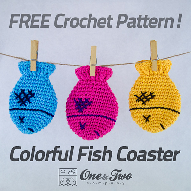 Ravelry: Colorful Fish Coaster pattern by Carolina Guzman