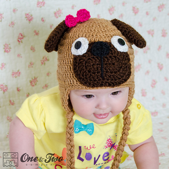 Ravelry: Puppy Pug Hat pattern by Carolina Guzman
