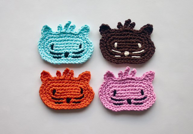 Ravelry: Cat Applique pattern by Carolina Guzman
