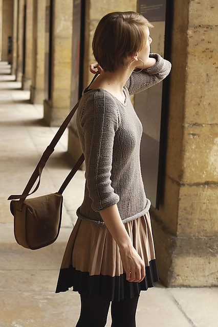 Ravelry: Sideways sweater pattern by Naomi Odean